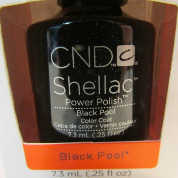 Creative Nail Design | Makeup | Cnd Shellac Brand Color Coat Black Pool ...